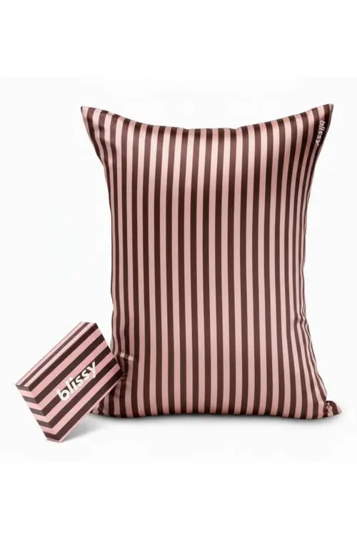 BLISSY Mulberry Silk Pillowcase - Cherry Espresso