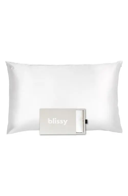 BLISSY Mulberry Silk Pillowcase - Pure White