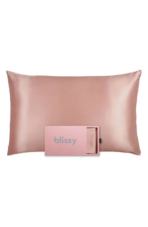 BLISSY Mulberry Silk Pillowcase - Rose Gold
