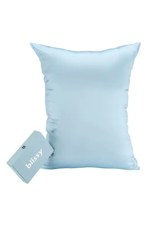 BLISSY Mulberry Silk Pillowcase - Sky Blue