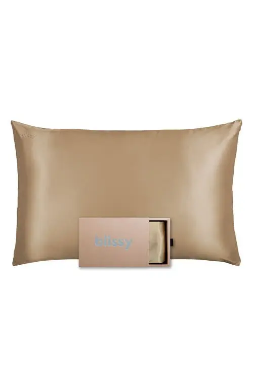 BLISSY Mulberry Silk Pillowcase - Taupe