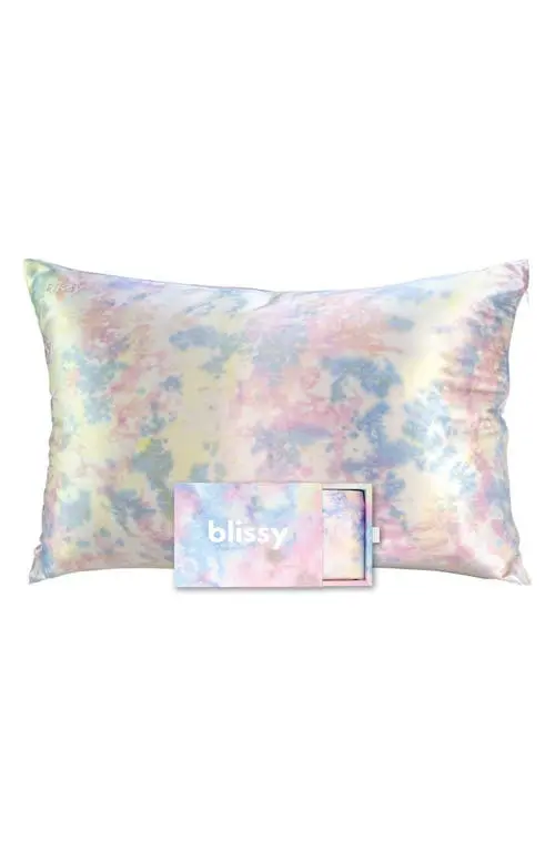 BLISSY Mulberry Silk Pillowcase - Yellow Tie Dye