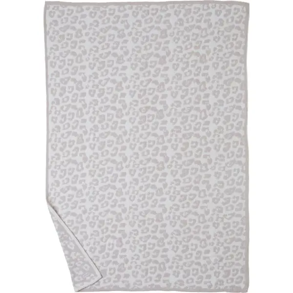 Barefoot Dreams Cozychic® Leopard Print 54 X 72 Throw Blanket - Cream/stone
