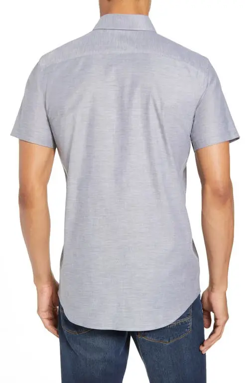 Cutter & Buck Tailor Regular Fit Oxford Sport Shirt - Charcoal