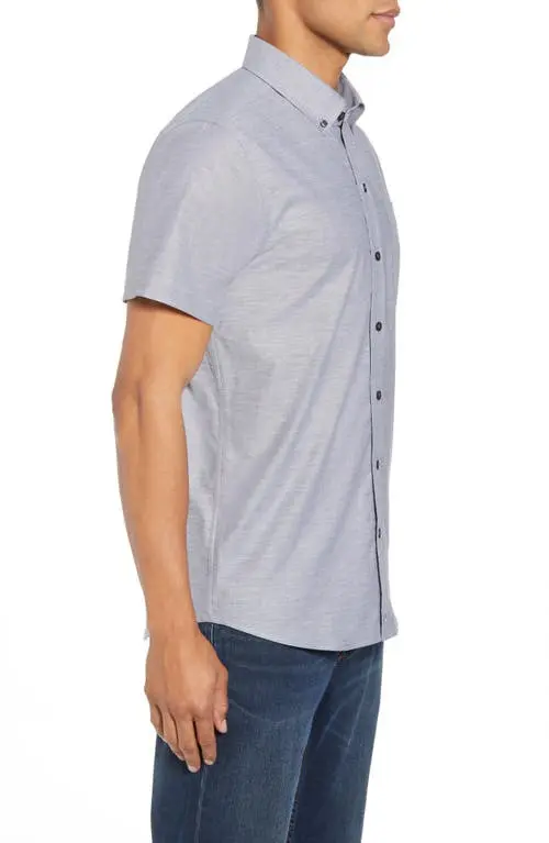 Cutter & Buck Tailor Regular Fit Oxford Sport Shirt - Charcoal