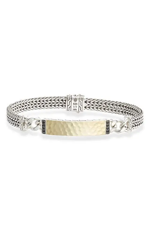 John Hardy Classic Chain Hammered Id Bracelet - Silver