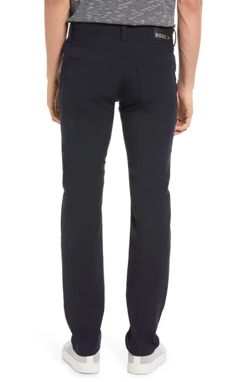 BOSS Delaware Slim Fit Five-pocket Pants - Dk Bu