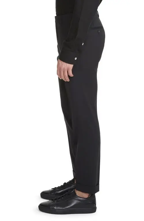 JACK VICTOR Payne Flat Front Wool Trousers