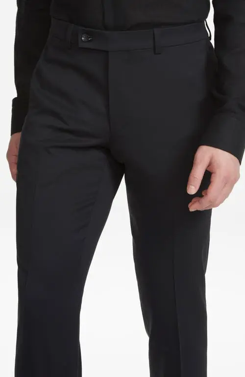 JACK VICTOR Payne Flat Front Wool Trousers