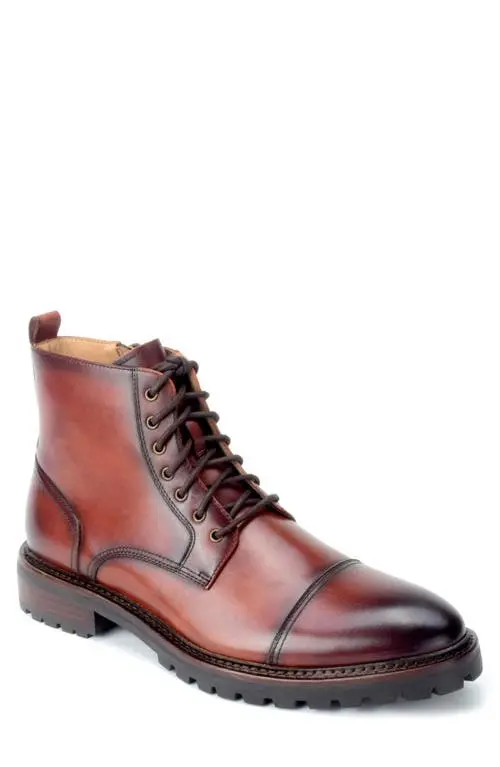 WARFIELD & GRAND Tinley Cap Toe Boot - Chestnut