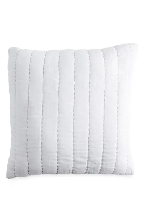 DKNY PURE Quilted Voile Accent Pillow - White