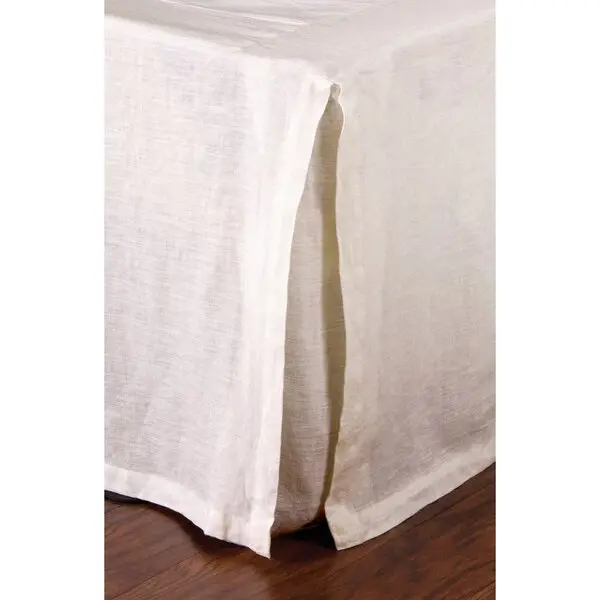 POM POM AT HOME Pleated Linen Bed Skirt - Cream