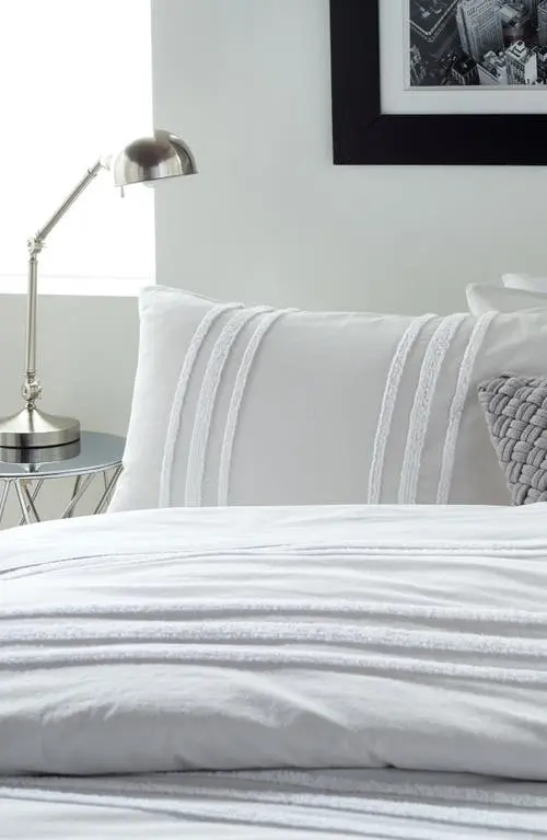 Dkny Chenille Stripe Comforter & Shams Set