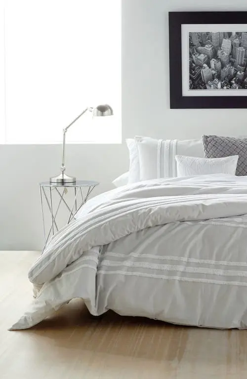 Dkny Chenille Stripe Comforter & Shams Set