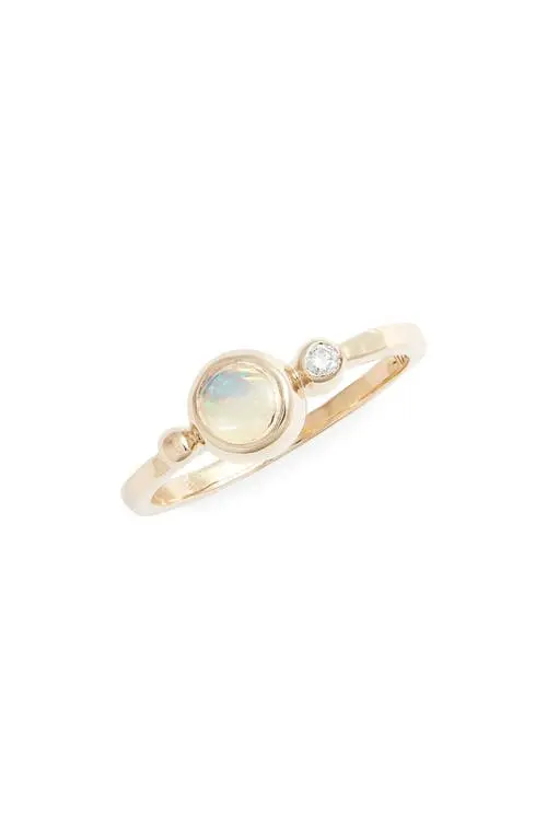 Anzie Dew Drop Bonheur Ring - Australian Opal
