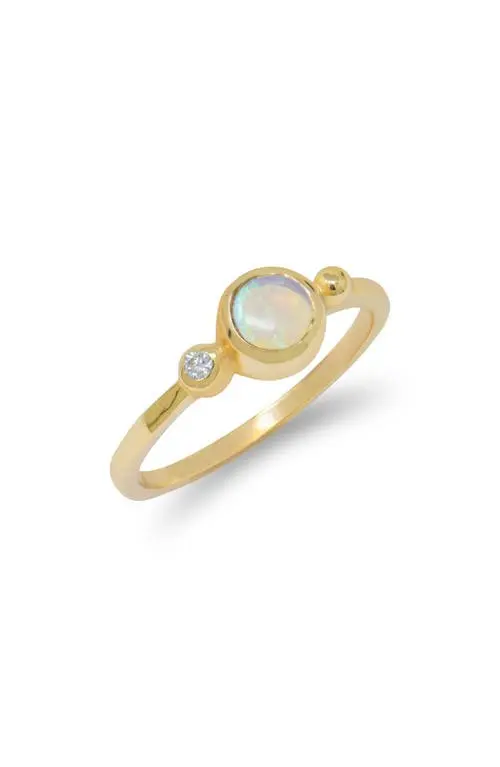 Anzie Dew Drop Bonheur Ring - Gold
