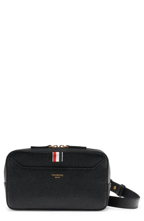 Thom Browne Pebbled Leather Belt Bag - Black