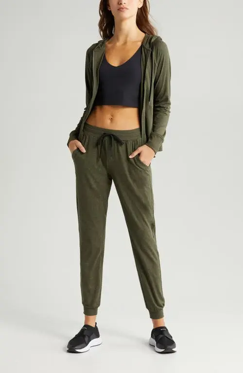 Zella Restore Soft Lite Joggers - Olive Night