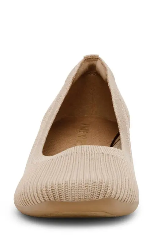 Anne Klein Wedge Pump - Tan Knit