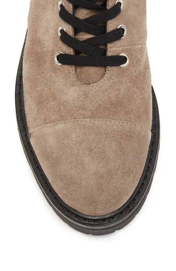 Allsaints Dusty Cap Toe Combat Boot In Beige - 62% Off  display picture 2