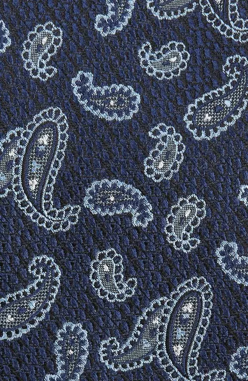 Zegna Paisley Jacquard Silk Tie