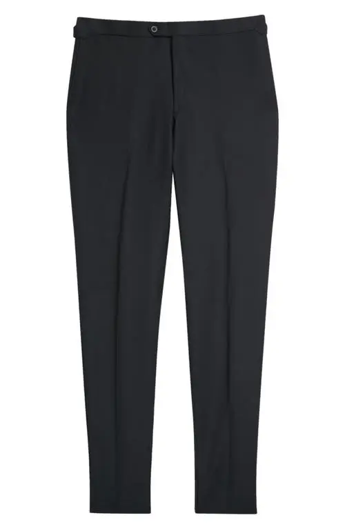 Thom Sweeney Tailored Wool Blend Tuxedo Trousers