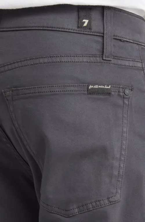 7 For All Mankind Slimmy Slim Fit Luxe Performance Jeans Clean Pocket - Shadow Grey