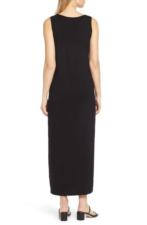 Ming Wang Sleeveless Jersey Midi Dress