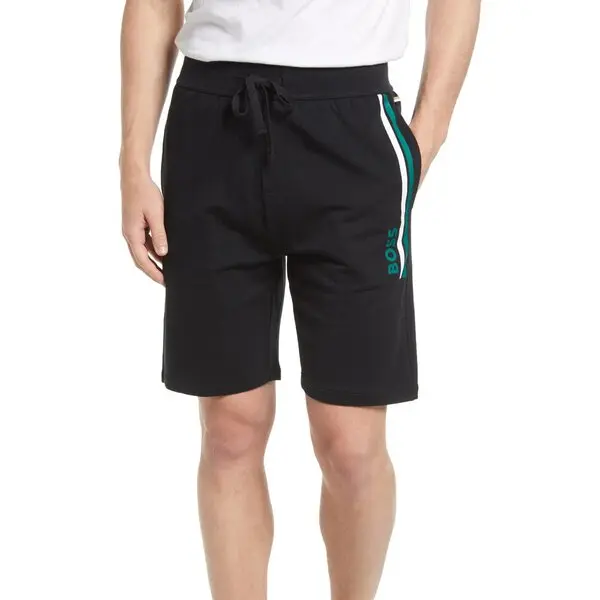 BOSS Essential Cotton Pajama Shorts - Black