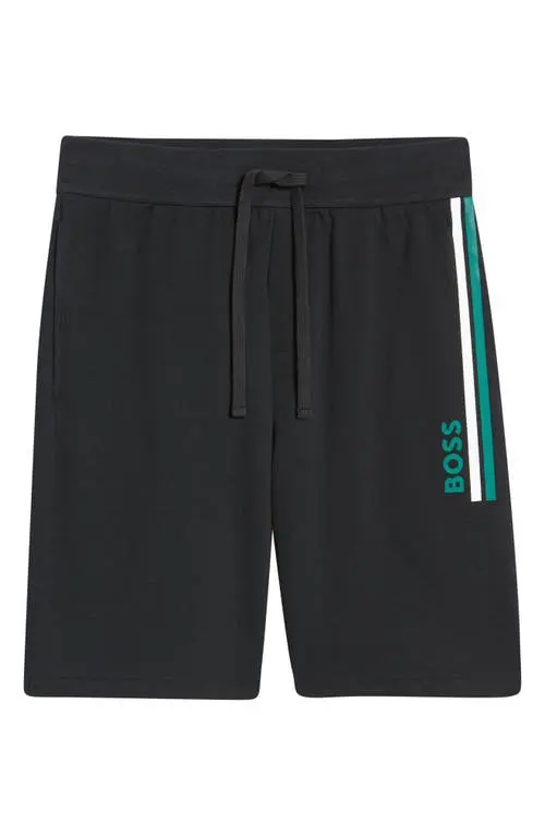 BOSS Essential Cotton Pajama Shorts - Black