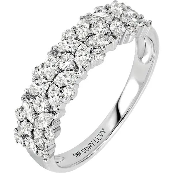 Bony Levy Floral Diamond Ring - 18k White Gold
