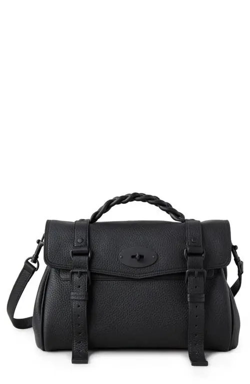 Mulberry Alexa Tonal Leather Satchel - Black