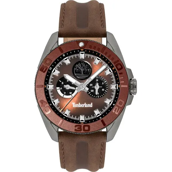 Timberland Fairhill Multifunction Strap Watch - Dark Brown