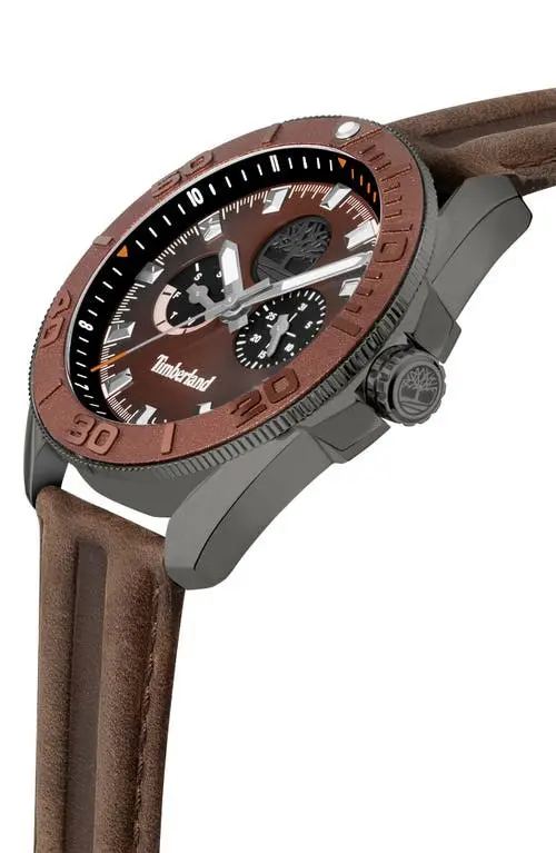 Timberland Fairhill Multifunction Strap Watch - Dark Brown