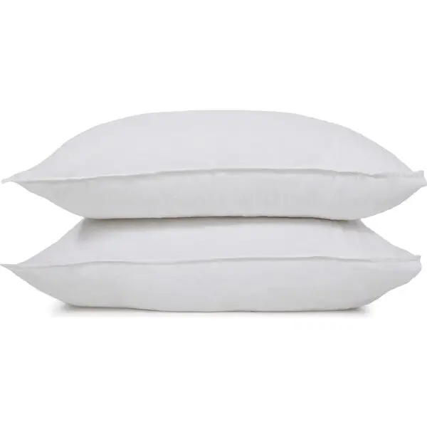 POM POM AT HOME Parker Linen Sham Set - White