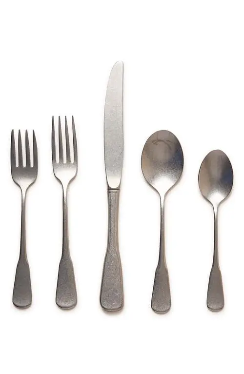 FARMHOUSE POTTERY Shelburne 5-piece Flatware Place Setting - Silver