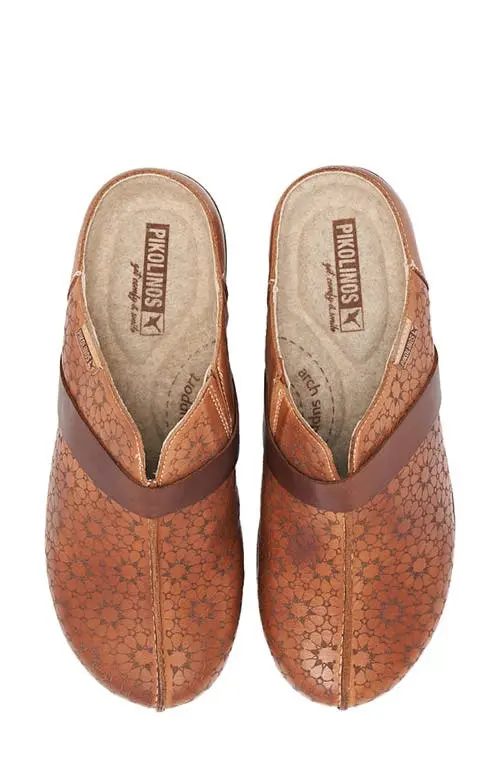 Pikolinos Granada Floral Embossed Clogs