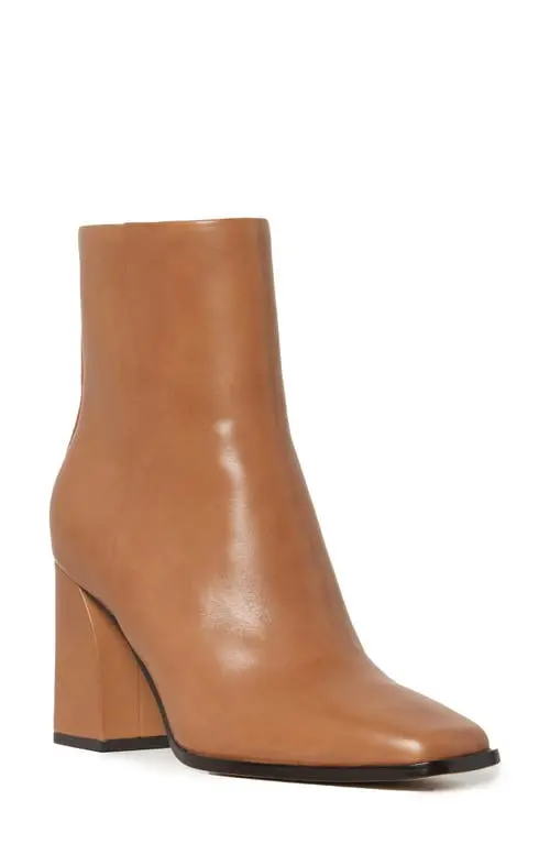 Paige Farah Leather Bootie - Cognac