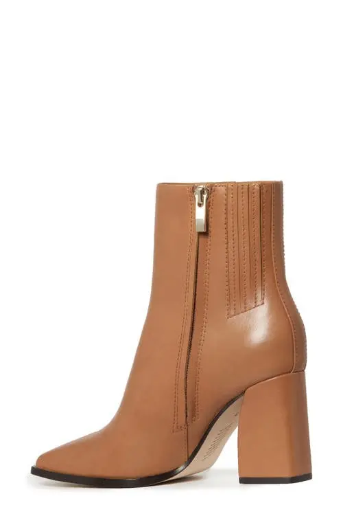 Paige Farah Leather Bootie - Cognac