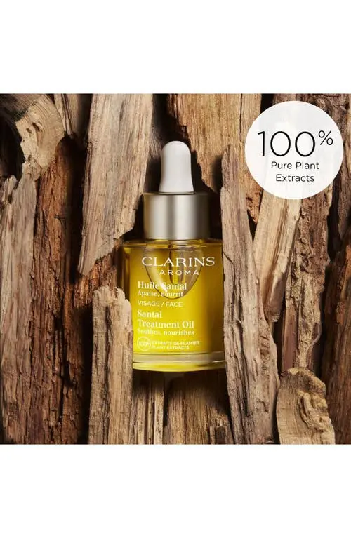 Clarins Santal Soothing & Hydrating Face Treatment Oil - No Color