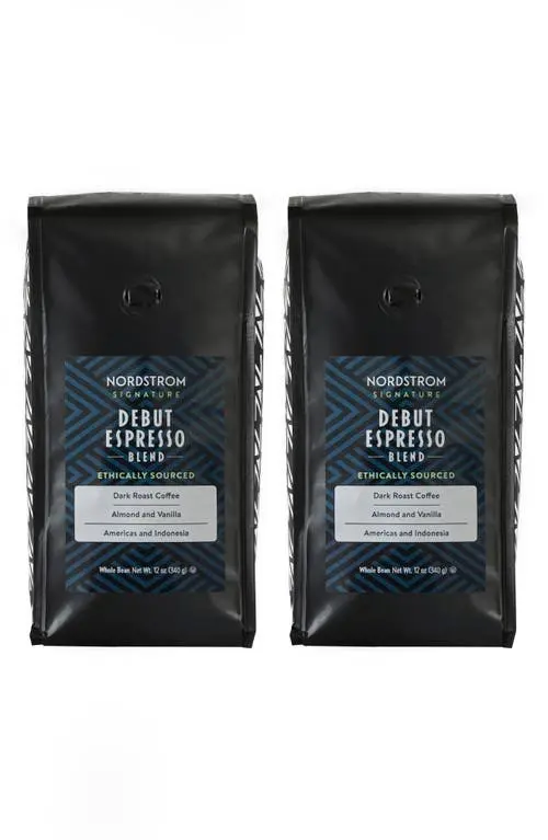 Nordstrom Ethically Sourced Debut Espresso Blend 2-pack Whole Bean Coffee - Brown