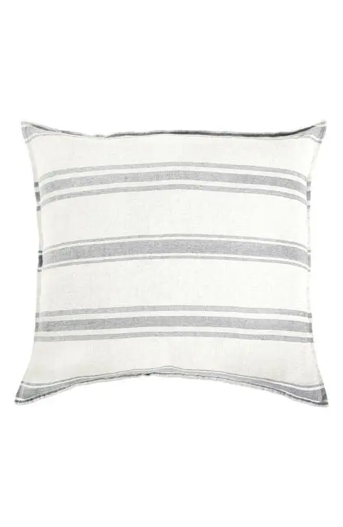 POM POM AT HOME Jackson Stripe Linen Sham - Cream/grey