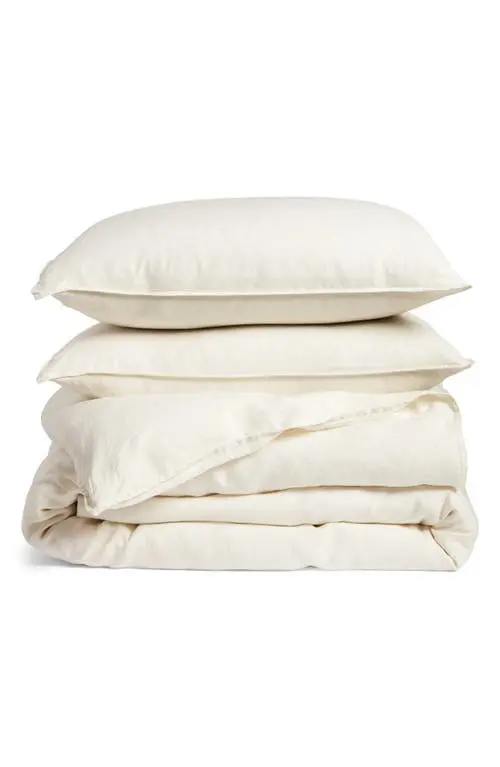 POM POM AT HOME Parker Linen Duvet Cover & Sham Set - Cream