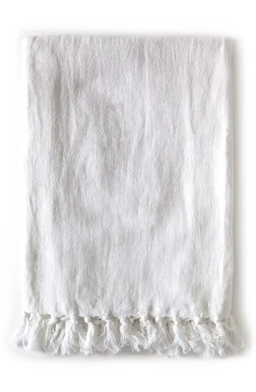 POM POM AT HOME Montauk Throw Blanket - White