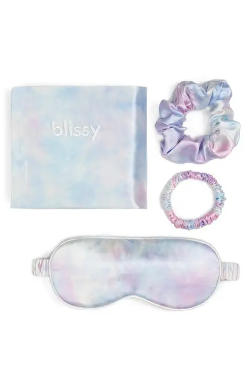 BLISSY Dream 4-piece Mulberry Silk Set - Tie Dye
