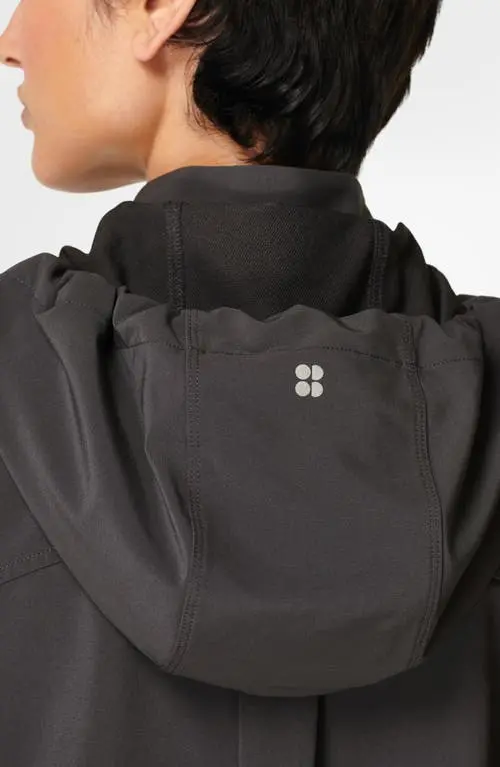 Sweaty Betty Woven Track Jacket With Removable Hood