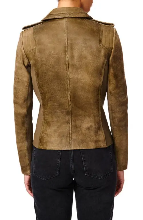 Bernardo Suede Moto Jacket