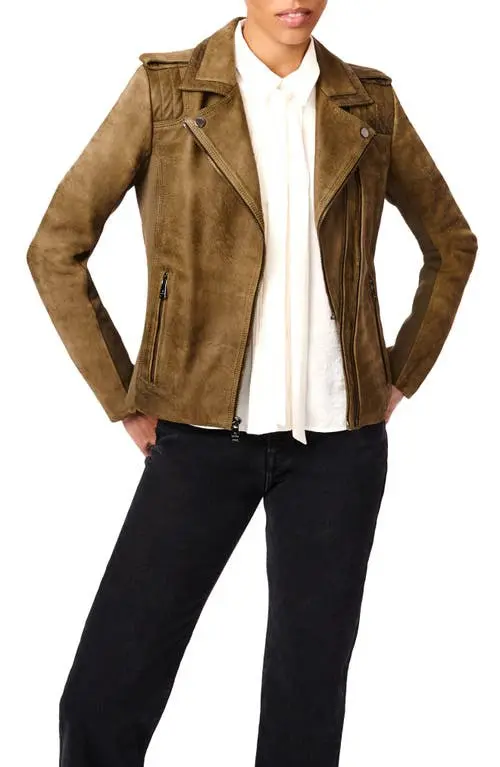 Bernardo Suede Moto Jacket