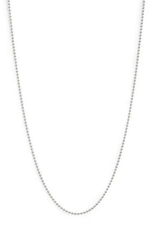 Anzie Sterling Mini Ball Chain Necklace - Silver