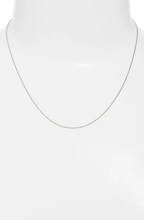 Anzie Sterling Mini Ball Chain Necklace - Silver